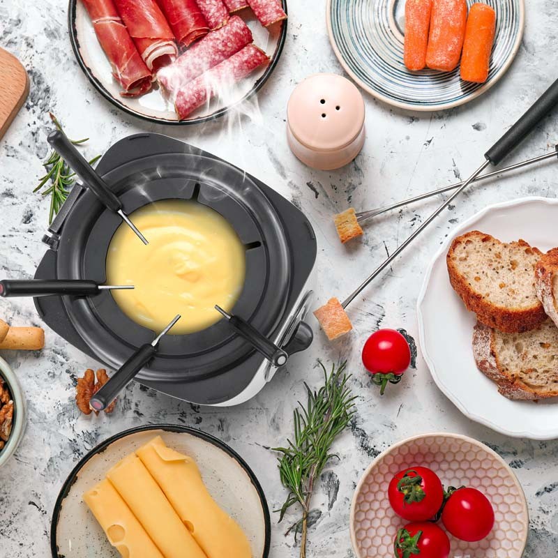 Friteuse électrique 2en1 avec service à fondue LITTLE FRY - KITCHENCOOK