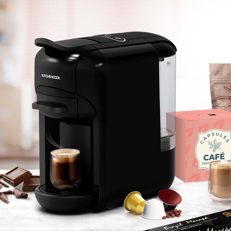Machine à café multi dosettes & café moulu MULTI BLACK - KITCHENCOOK