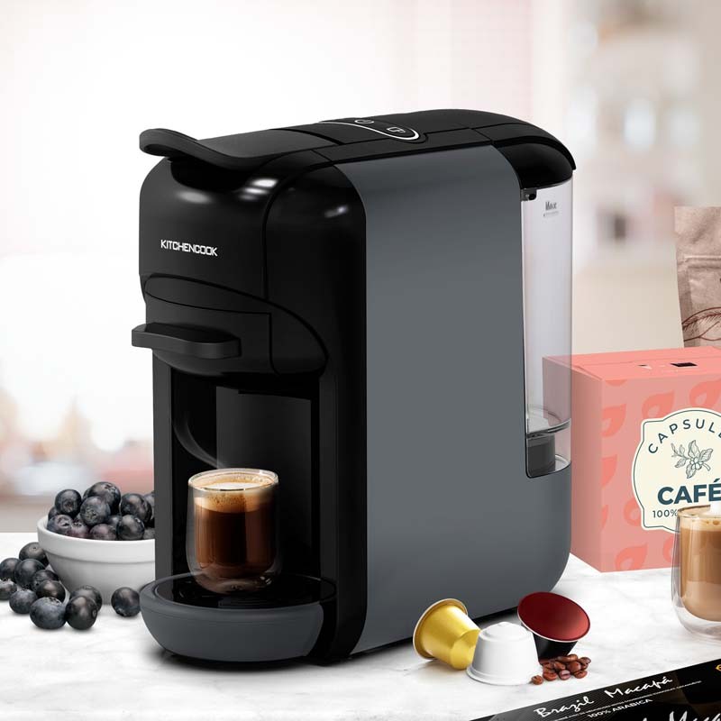 Machine à café multi dosettes & café moulu MULTI GREY - KITCHENCOOK