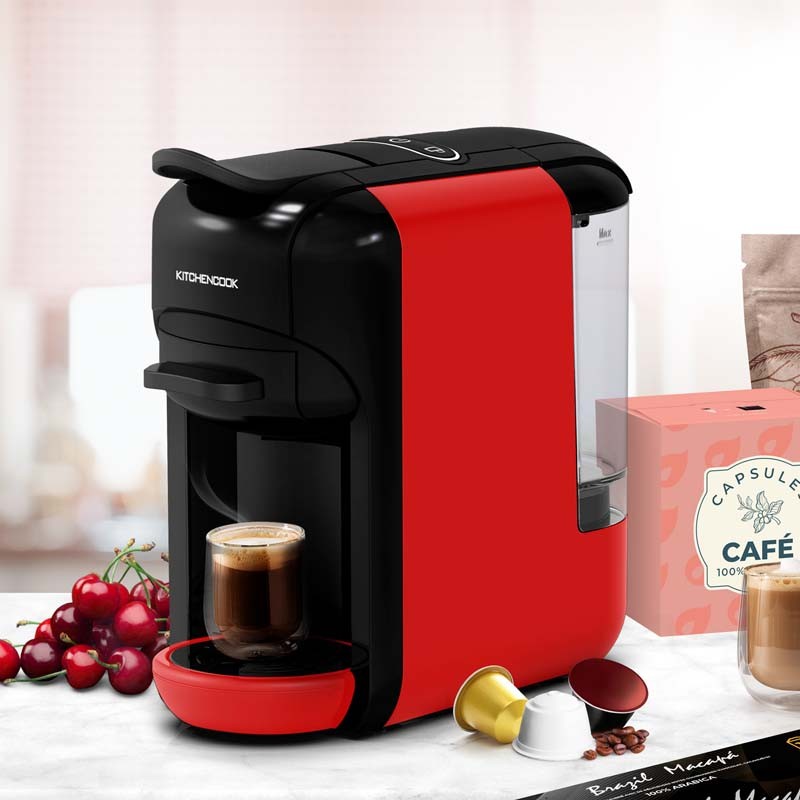 Machine à café multi dosettes & café moulu MULTI RED - KITCHENCOOK