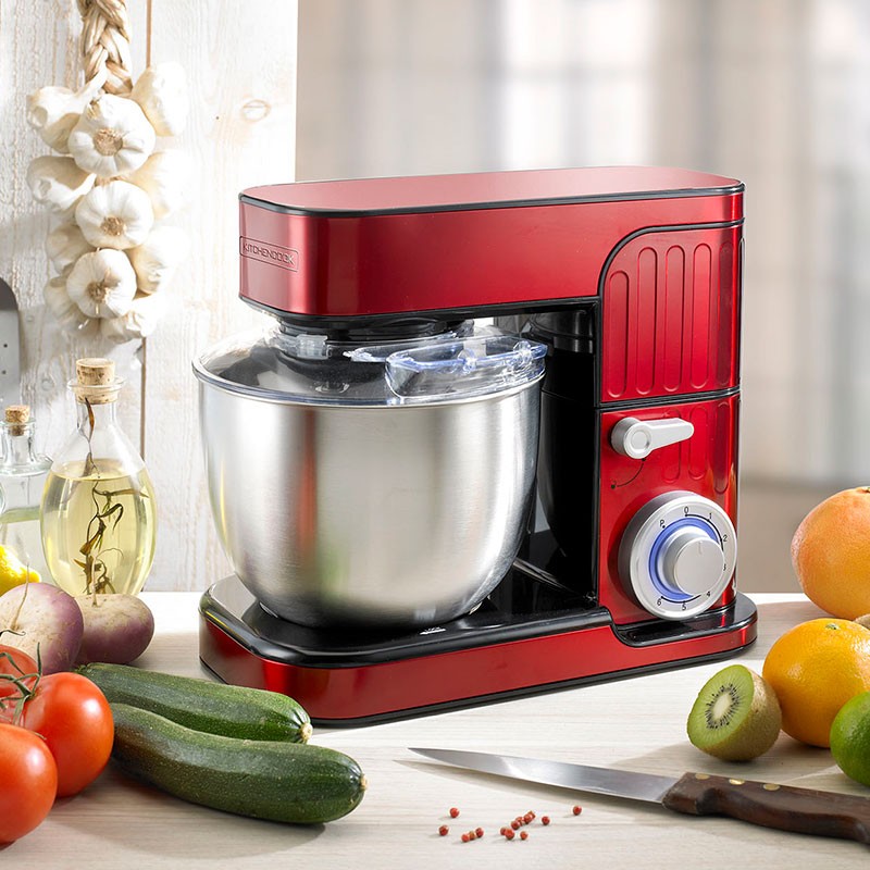 ROBOT PETRIN 5.5L MULTIFONCTION MODÈLE ANTARA INOX RED - KITCHENCOOK