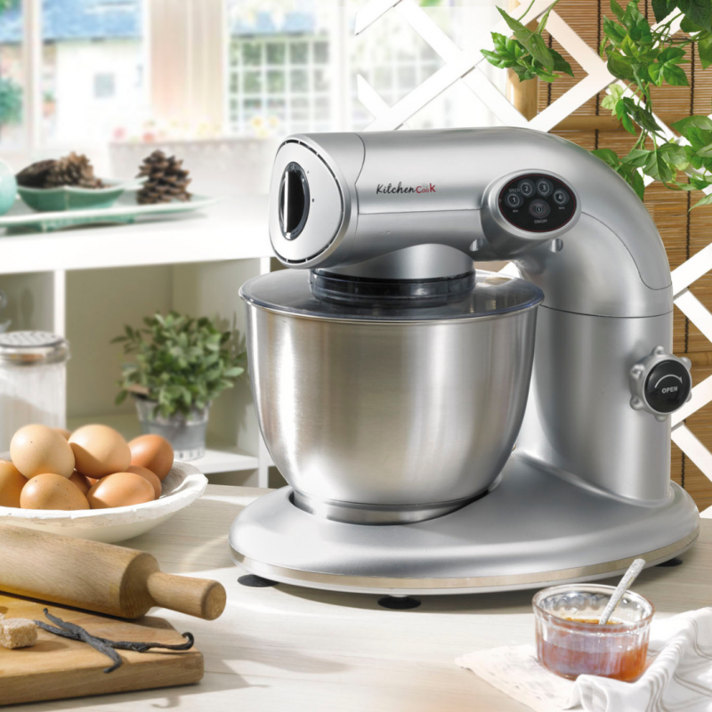 Robot pétrin 1000W 5L SILVER – AK80SIL KITCHENCOOK