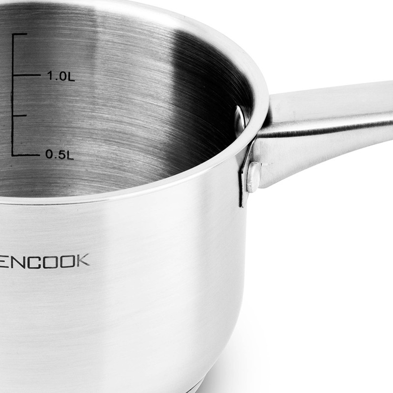CASSEROLE INOX 14CM MODÈLE INITIAL CAS14TFI KITCHENCOOK