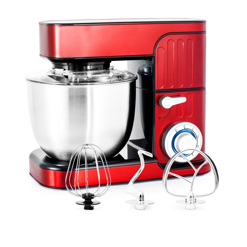 ROBOT PETRIN 5.5L MULTIFONCTION MODÈLE ANTARA INOX RED - KITCHENCOOK