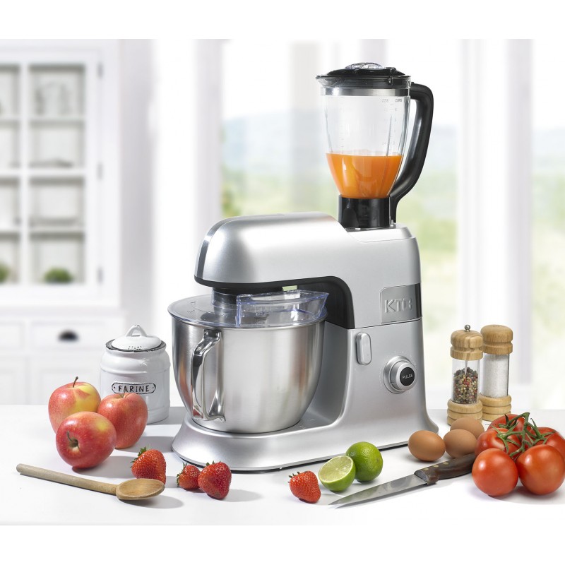 Robot pétrin 6.5L avec blender EXPERT XL SILVER - KITCHENCOOK