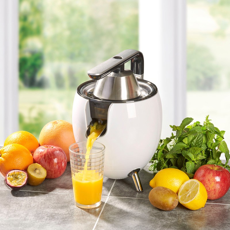 Presse agrume électrique design 550ML PRESSPOD BLANC - KITCHENCOOK