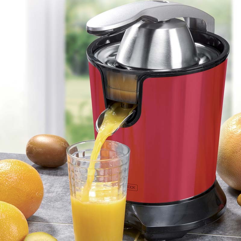Presse agrume électrique 200W PRESSPRO INOX ROUGE - KITCHENCOOK