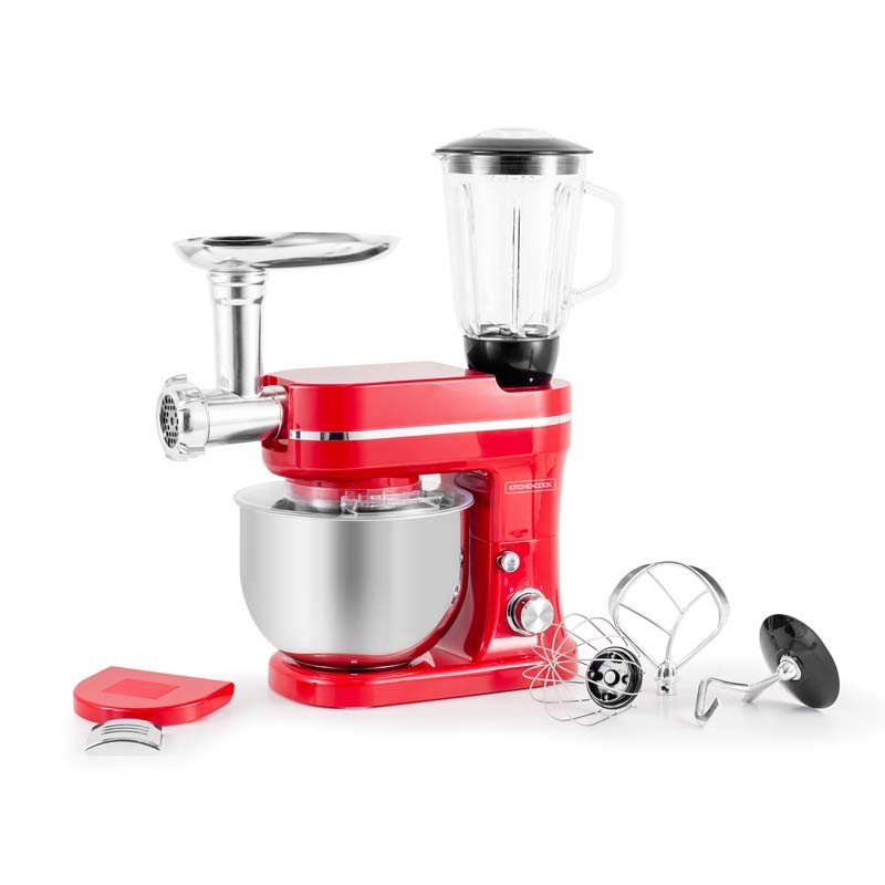 Robot pétrin multifonction 5L K-MACHINE PRO ROUGE - KITCHENCOOK
